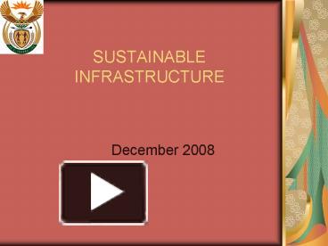 SUSTAINABLE INFRASTRUCTURE presentation | free to view