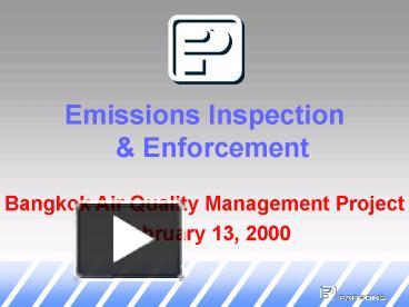 PPT – Emissions Inspection PowerPoint presentation | free to view - id ...