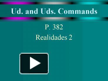 PPT – Ud' and Uds' Commands PowerPoint presentation | free to view - id ...