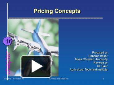 PPT – Pricing Concepts PowerPoint presentation | free to view - id ...