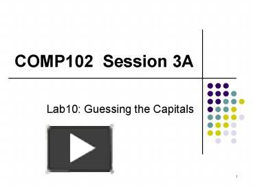 PPT – COMP102 Session 3A PowerPoint presentation | free to view - id ...