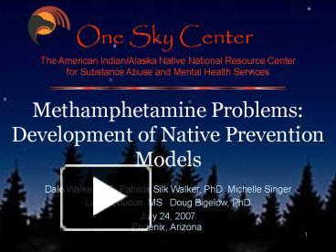 The American IndianAlaska Native National Resource Center for Substance ...