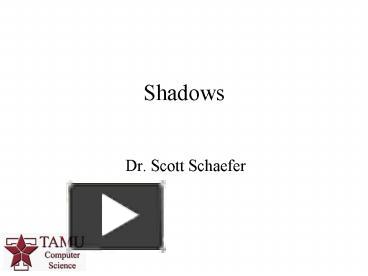 PPT – Dr' Scott Schaefer PowerPoint presentation | free to view - id ...