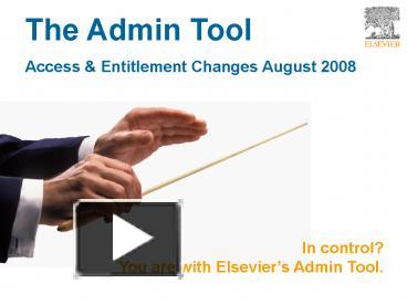 PPT – The Admin Tool PowerPoint presentation | free to view - id ...