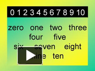 zero one two three four five presentation | free to view
