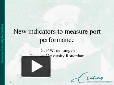 PPT – New indicators to measure port performance PowerPoint ...