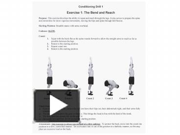 The Bend and Reach presentation | free to view