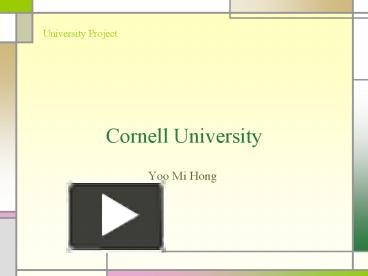 PPT – Cornell University PowerPoint presentation | free to view - id ...