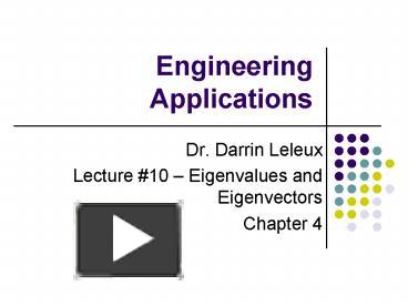 PPT – Engineering Applications PowerPoint presentation | free to view ...