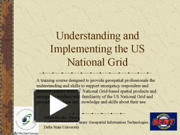 PPT – Understanding and Implementing the US National Grid PowerPoint ...