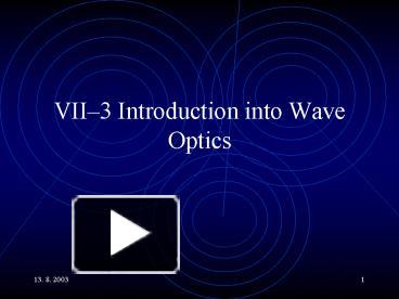 PPT – VII PowerPoint presentation | free to download - id: 158fa0-ZDc1Z