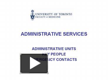 PPT – ADMINISTRATIVE SERVICES PowerPoint presentation | free to view ...