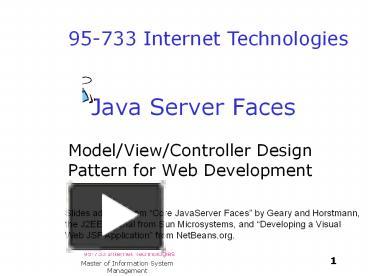 PPT – Java%20Server%20Faces PowerPoint presentation | free to download ...