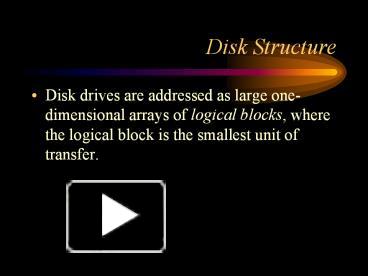 Disk Structure presentation | free to view