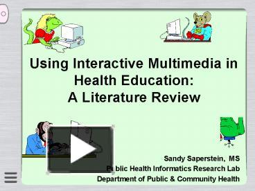 Using Interactive Multimedia in Health Education: A Literature Review ...