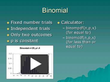 Binomial presentation | free to view