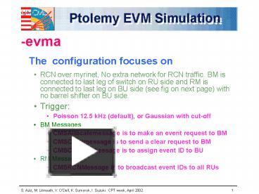 PPT – Ptolemy EVM Simulation PowerPoint presentation | free to view ...
