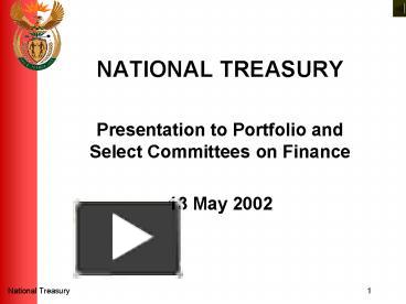 PPT – NATIONAL TREASURY PowerPoint presentation | free to download - id ...