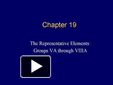 PPT – The Representative Elements: PowerPoint presentation | free to ...