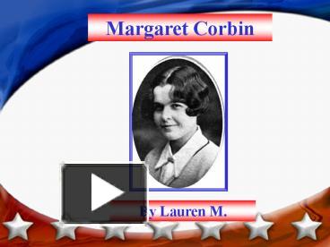 Margaret Corbin presentation | free to view