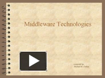 Middleware%20Technologies presentation | free to download