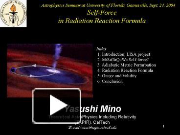 Selfforce in Radiation Reaction Formula presentation | free to download