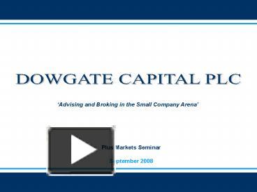 PPT – DM GROUP PLC PowerPoint presentation | free to view - id: 15adb3 ...