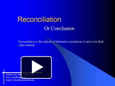 PPT – Reconciliation PowerPoint presentation | free to view - id ...