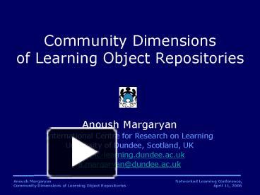 PPT – Anoush Margaryan PowerPoint presentation | free to view - id ...