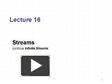 Streams presentation | free to view