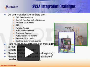 PPT – SVSA Integration Challenges PowerPoint presentation | free to ...
