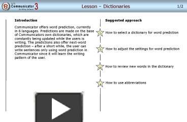 PPT – Lesson Dictionaries PowerPoint presentation | free to view - id ...