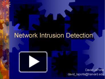 PPT – Network Intrusion Detection PowerPoint presentation | free to ...
