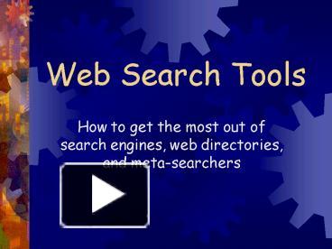 Web Search Tools presentation | free to download