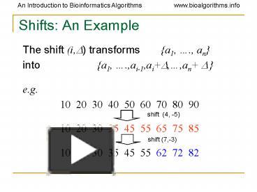 Shifts: An Example presentation | free to download
