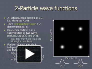 PPT – 2Particle wave functions PowerPoint presentation | free to view ...