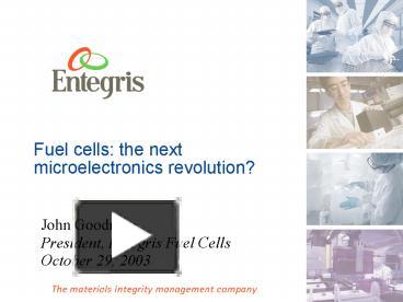 PPT – Fuel cells: the next microelectronics revolution PowerPoint ...