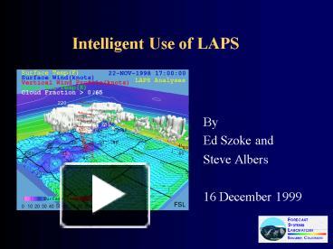 PPT – Intelligent Use of LAPS PowerPoint presentation | free to view ...