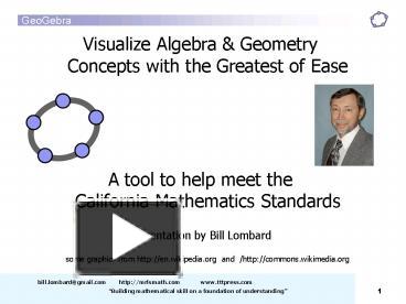 GeoGebra presentation | free to view
