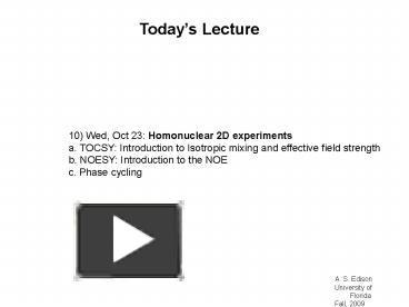 Todays Lecture presentation | free to view