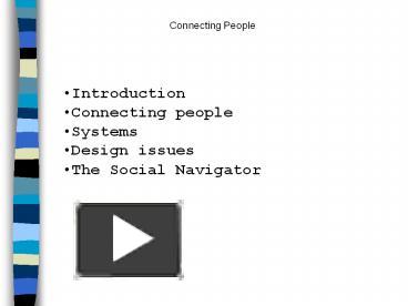 Connecting People presentation | free to download