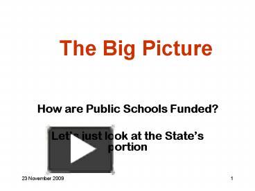 PPT – The Big Picture PowerPoint presentation | free to view - id ...