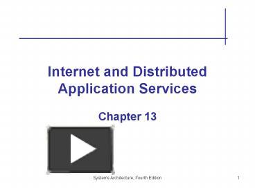 PPT – Internet and Distributed Application Services PowerPoint ...