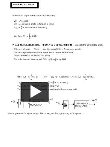 PPT – ANGLE MODULATION PowerPoint presentation | free to download - id ...