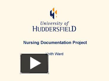 PPT – Nursing Documentation Project PowerPoint presentation | free to ...
