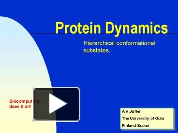 PPT – Protein Dynamics PowerPoint presentation | free to view - id ...