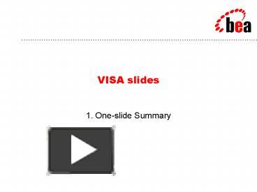 PPT – VISA slides PowerPoint presentation | free to download - id ...