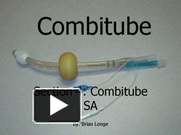 Combitube presentation | free to view