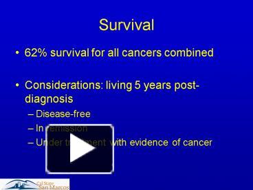 Survival presentation | free to view