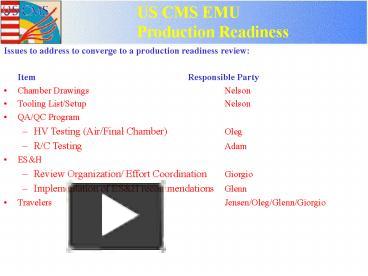 US CMS EMU presentation | free to view
